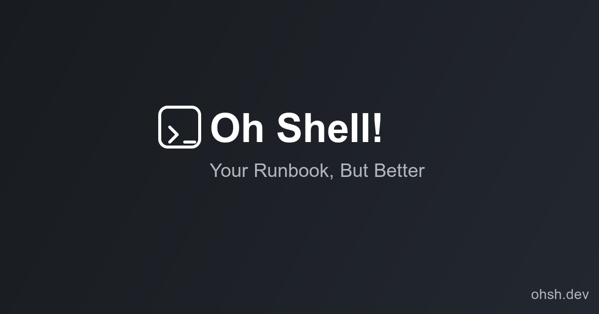 Oh Shell!
